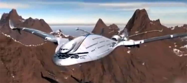 Ya muestran el avión del futuro